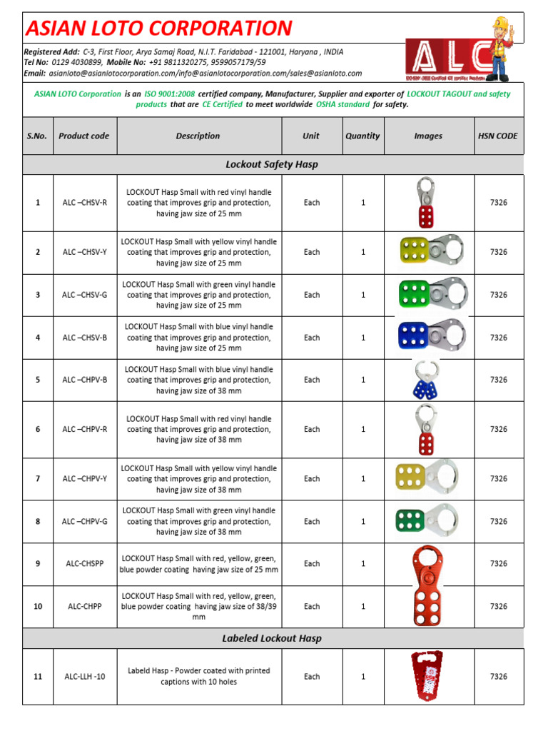 Asian Loto Catalog | PDF | Equipment | Manufactured Goods