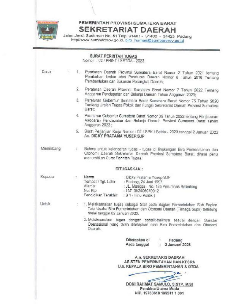 SPK 2023 Asli - Compressed | PDF