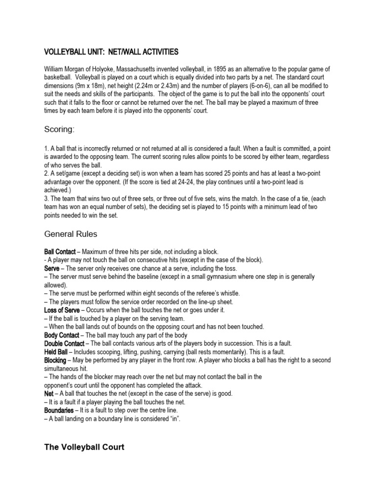 GRADE 10 PPL20 Volleyball Self Assessment | PDF | Volleyball | Sports