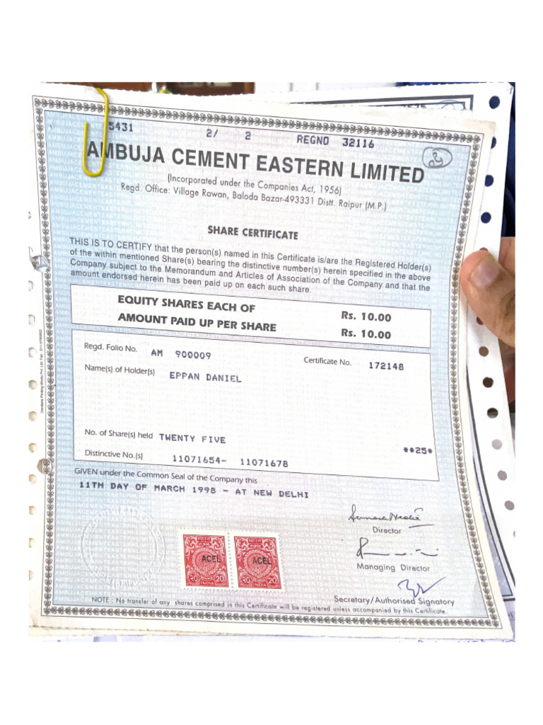 Ambuja Cement Eastern Limited | PDF