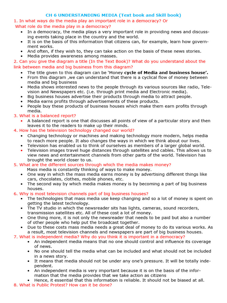CH 6 Understanding Media Portal Notes | PDF | Mass Media | Television