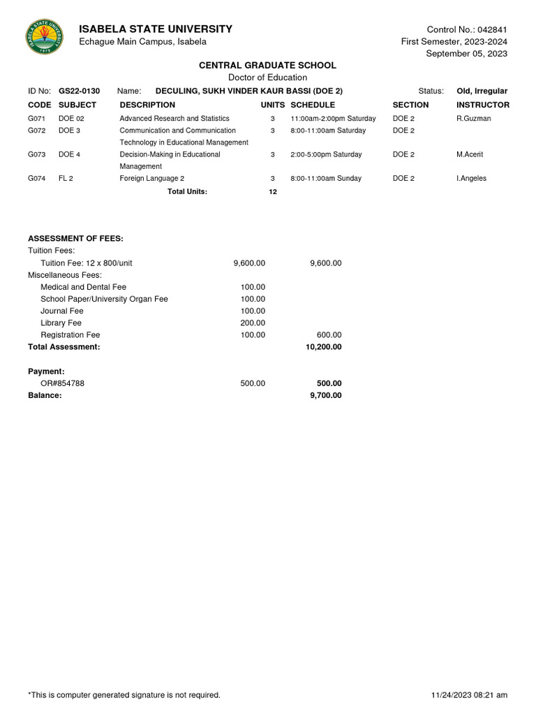 Isu Assessment Form 11242023 | PDF