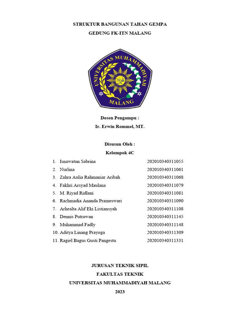 Struktur Bangunan Tahan Gempa 7c | PDF