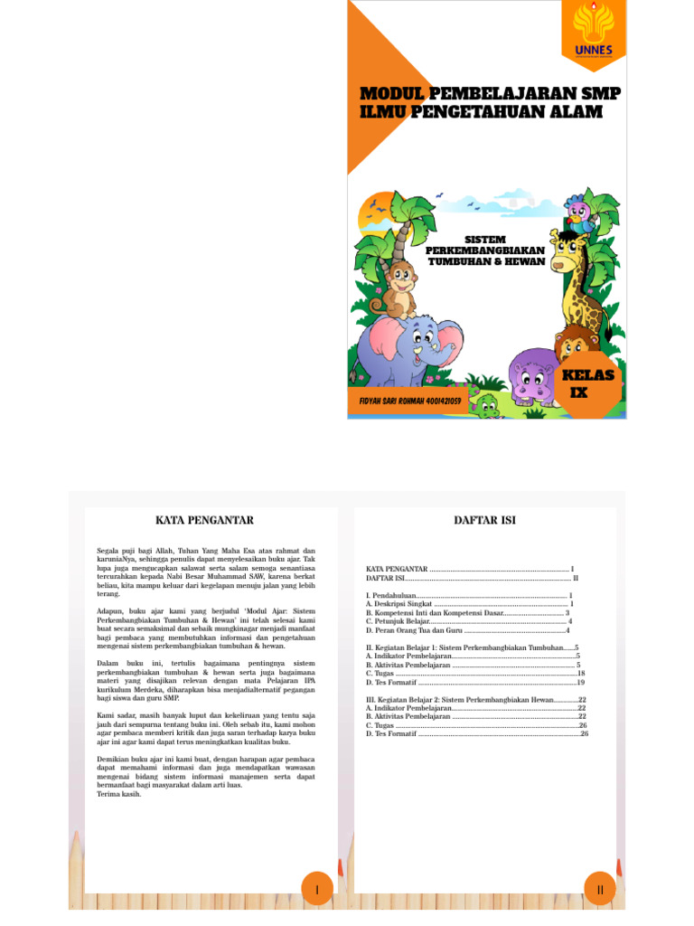 Bahan Ajar Sistem Perkembangbiakan Tumbuhan Dan Hewan | PDF