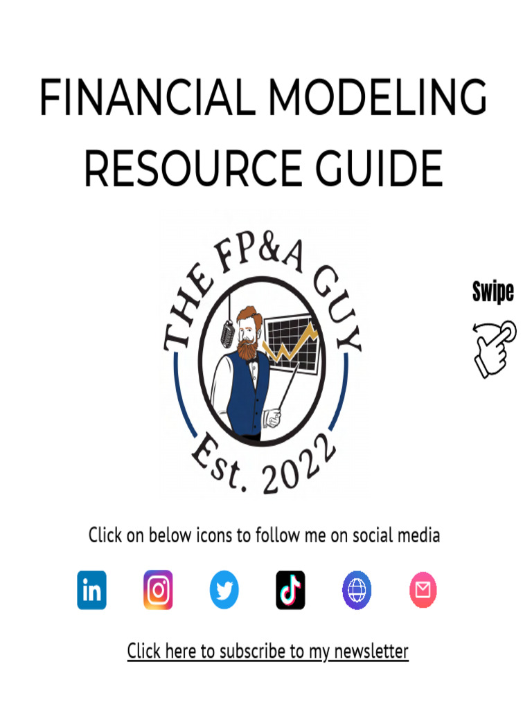 Financial Modeling Guide | PDF | Financial Modeling | Cost Of Goods Sold