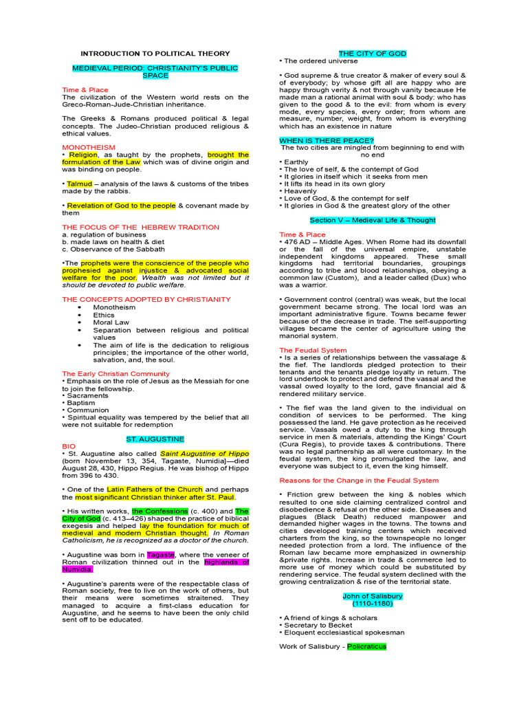 Introduction To Political Theory | PDF | David Hume | Pope