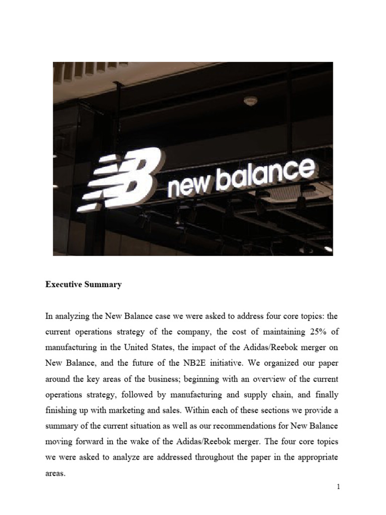 New Balance | PDF | Inventory | Supply Chain