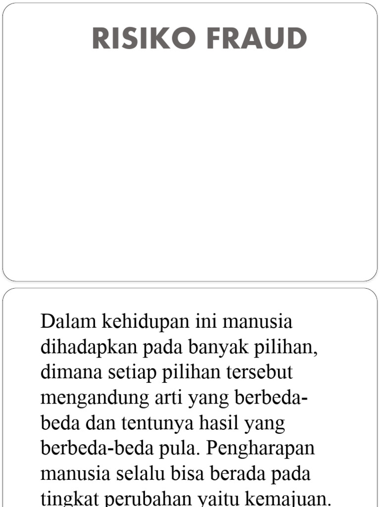 9 Risiko Fraud | PDF