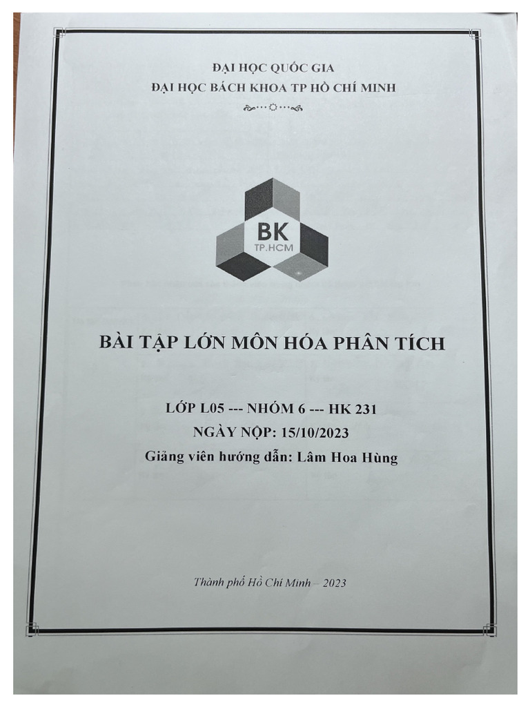 Nhóm 6 - BTL số 1 | PDF