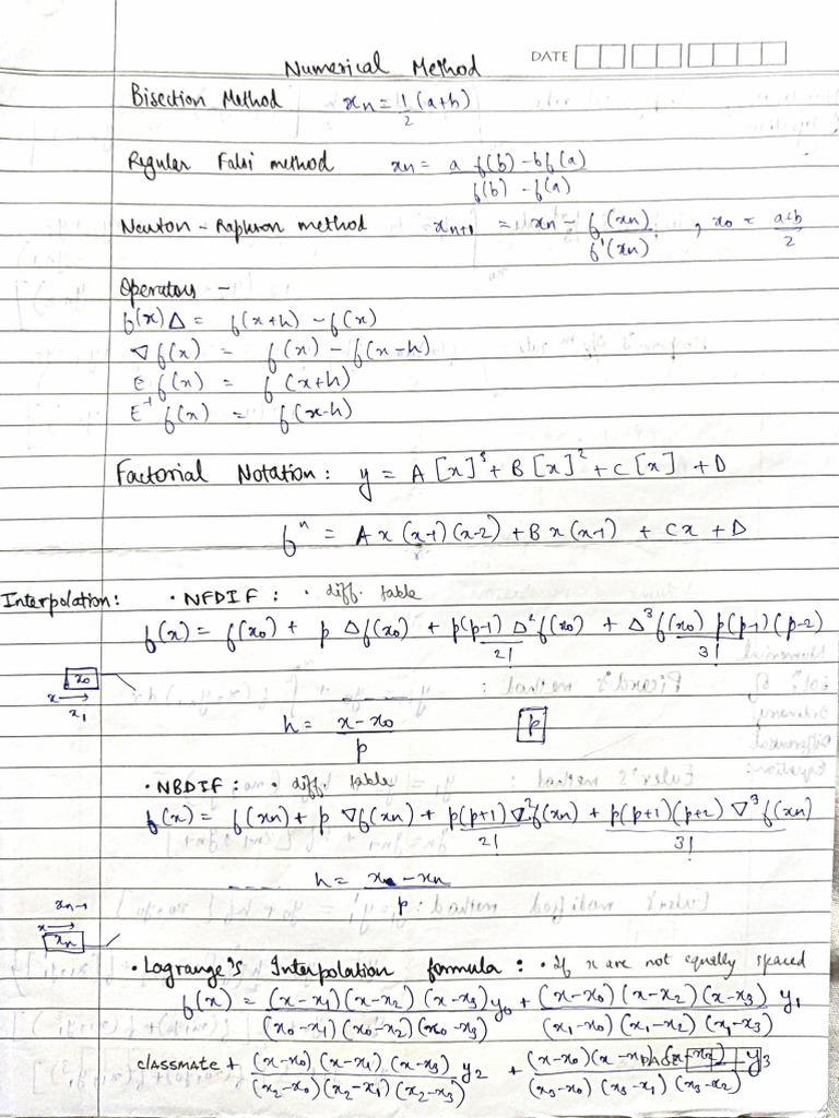 Num Methods, Fourier | PDF
