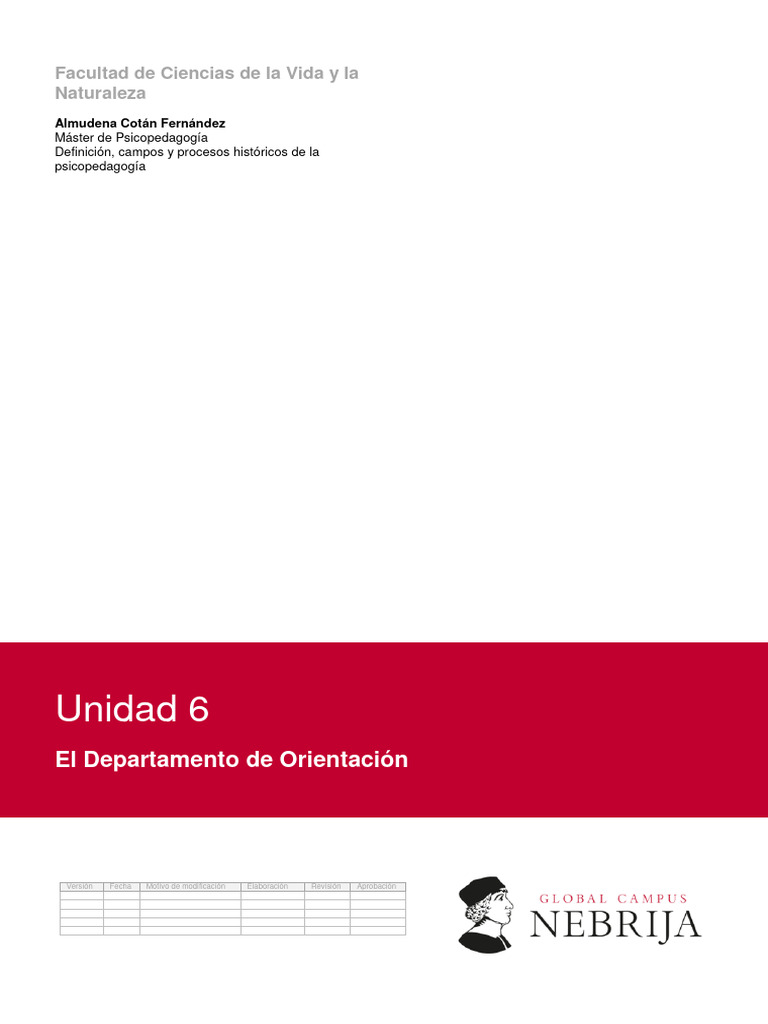 UD6 Departamento Orientación | PDF | Maestros | Aprendizaje