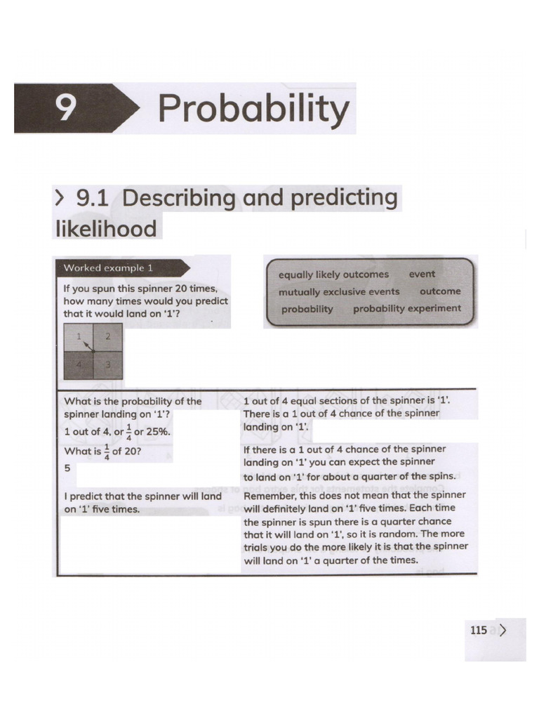 6 Math WB CH 9 | PDF