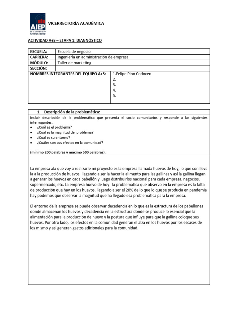 Entrega Final Actividad A+S | PDF | Business | Marketing