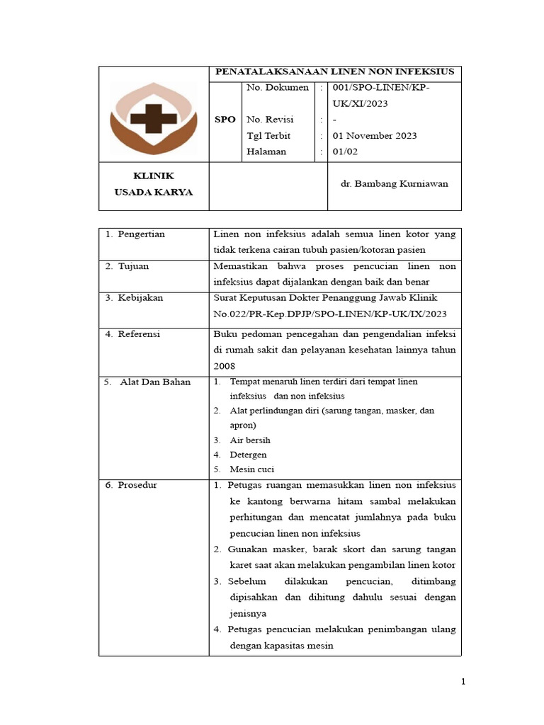 002 Spo Non Infeksius | PDF