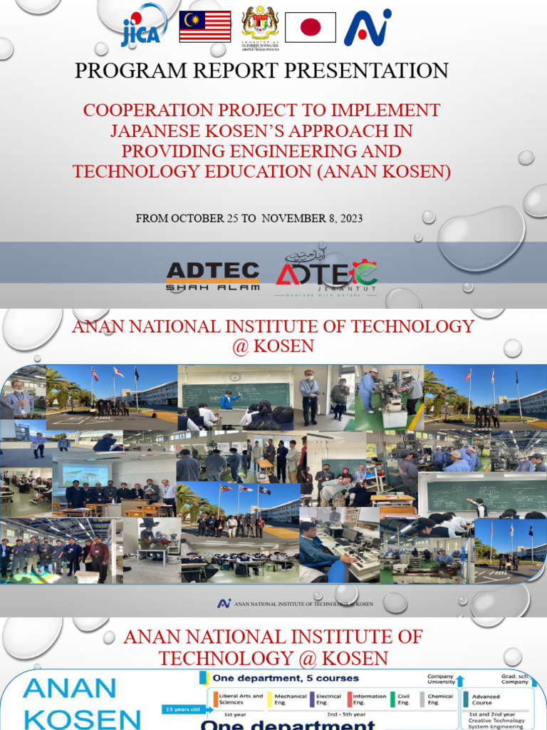 Report Presentation Adtec Anan Kosen 2023 | PDF | Laboratories | Engineering