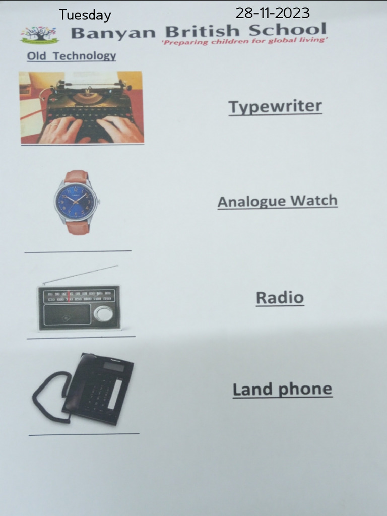 Reception 2nd Term Ict Old Technology | PDF