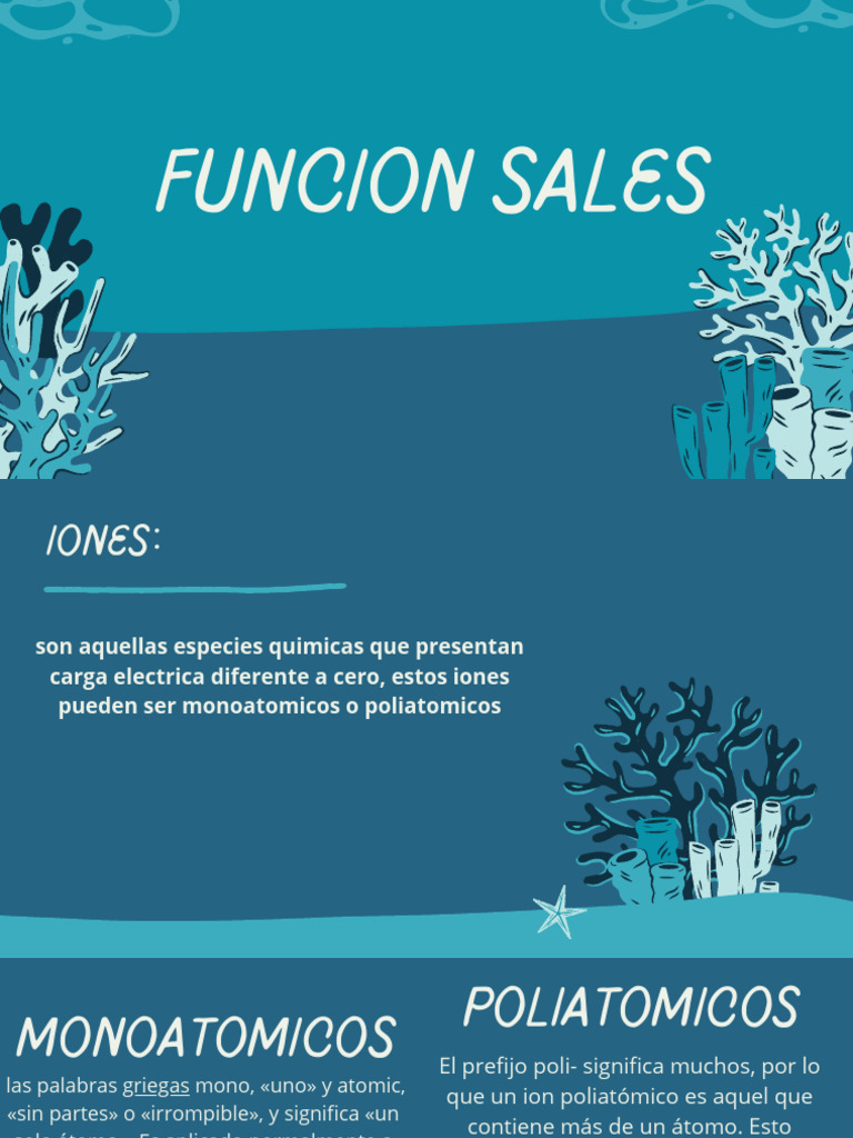 Funcion Sales | PDF | Sal (química) | Hidróxido