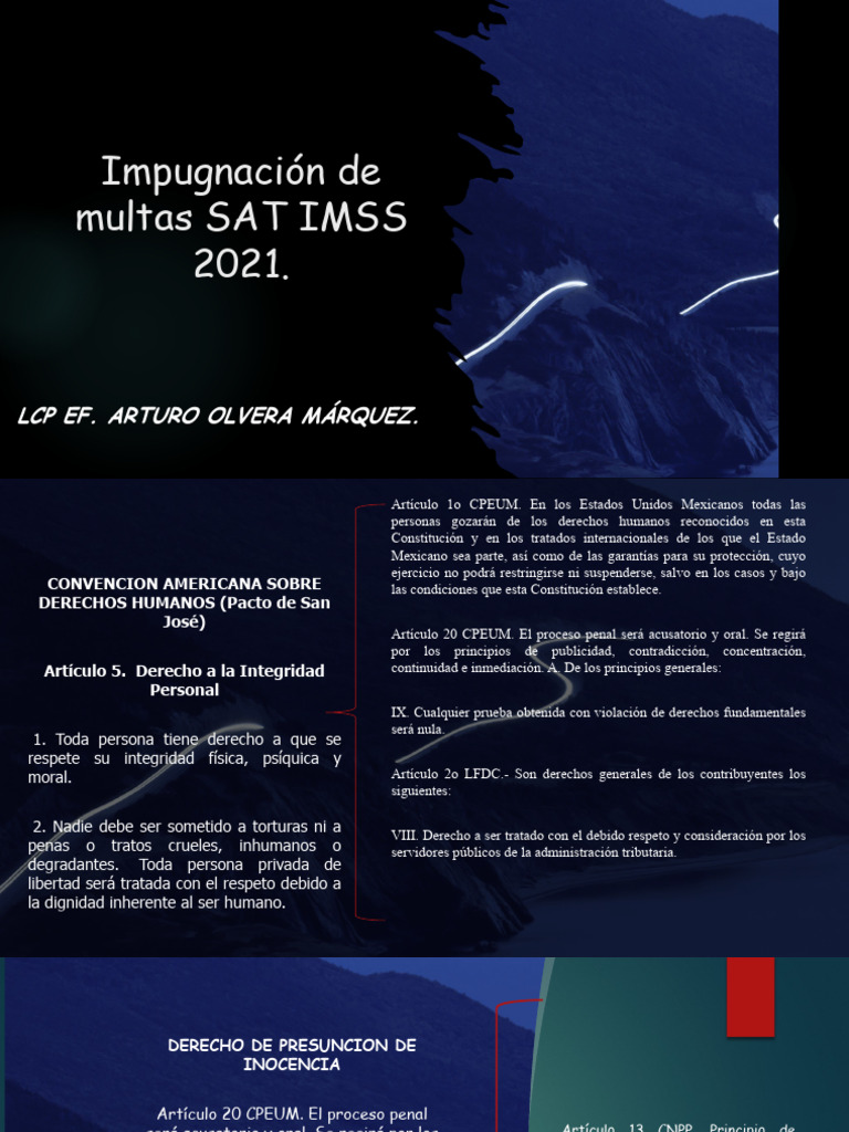 Impugnación de multas SAT IMSS 2021 | PDF | Estatuto de limitaciones | Fiscal