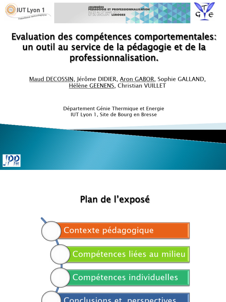 Evaluation Competences | PDF | Compétence (Ressources humaines)