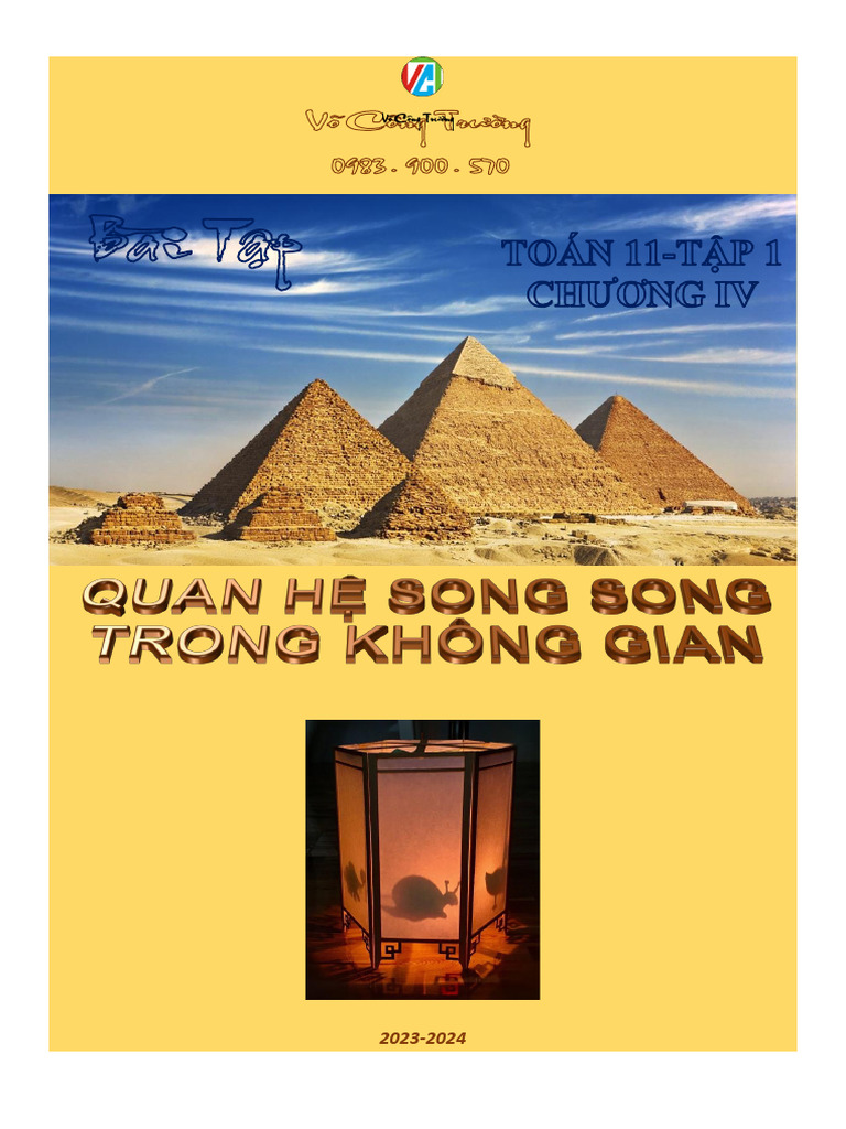 Bai Tap Quan He Song Song Trong Khong Gian Vo Cong Truong 1 20 | PDF