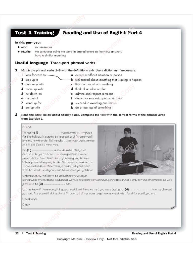 FCE Reading and Use of English Part 4 | PDF