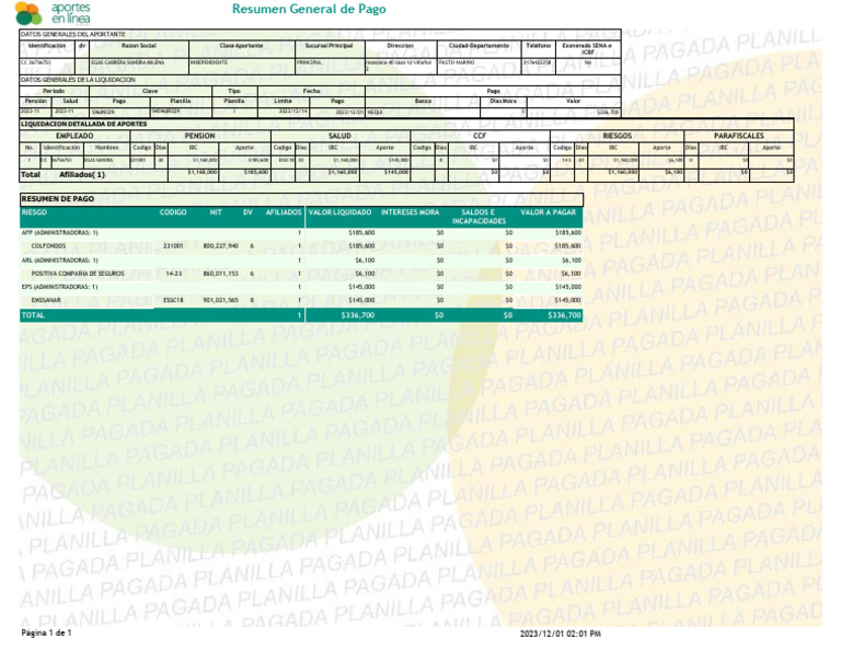 Mafars 040 | PDF | Pensión | Servicios financieros