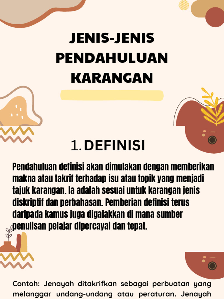 Jenis-Jenis Pendahuluan Karangan | PDF
