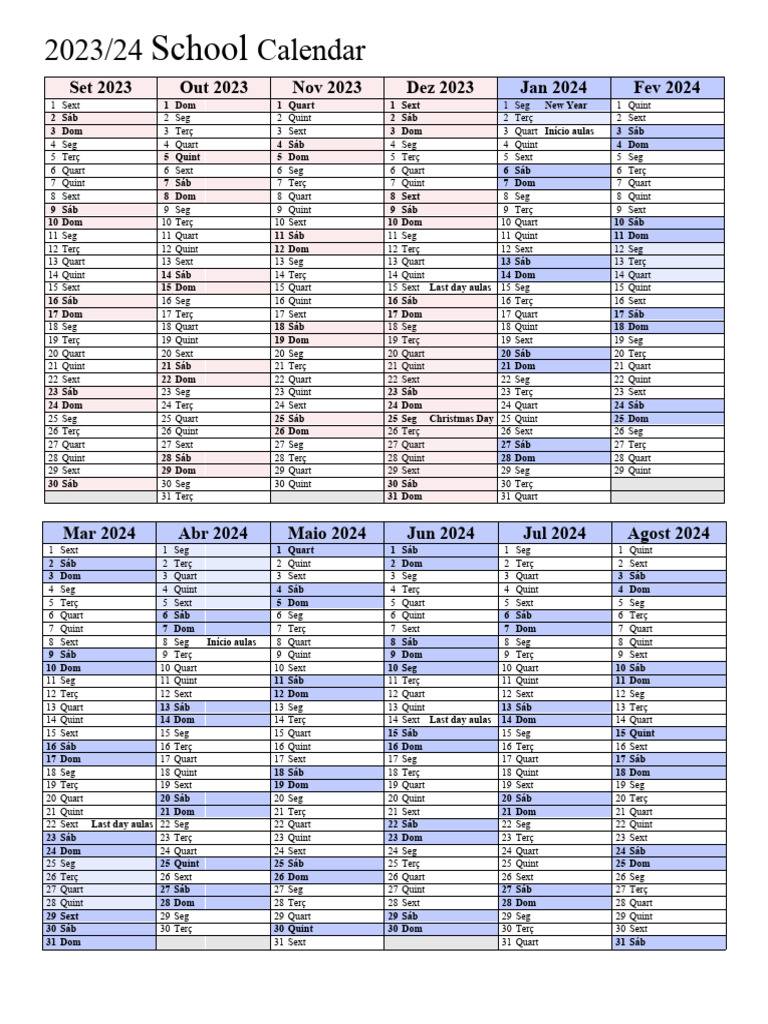 School Calendar | PDF