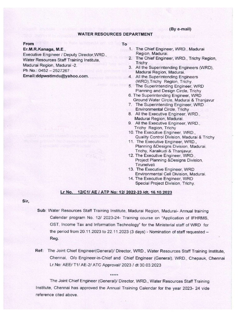 Application of IFHRMS GST Income Tax and Information Technology | PDF