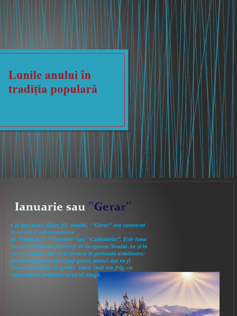 0 Lunile Anului | PDF