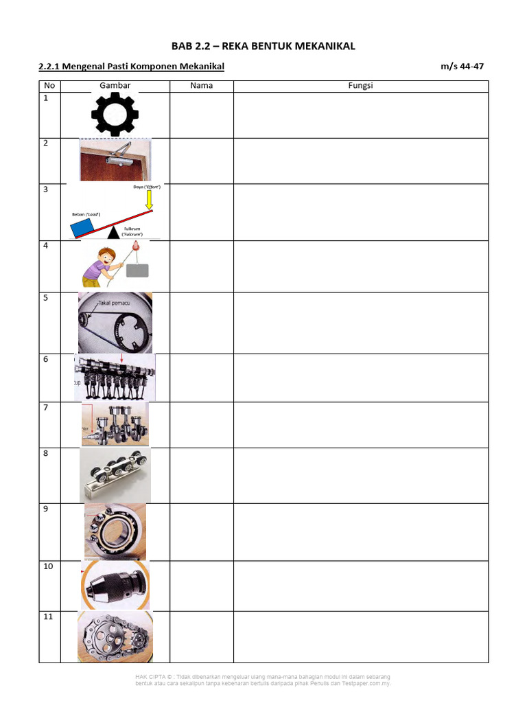 Modul Reka Bentuk Mekanikal | PDF