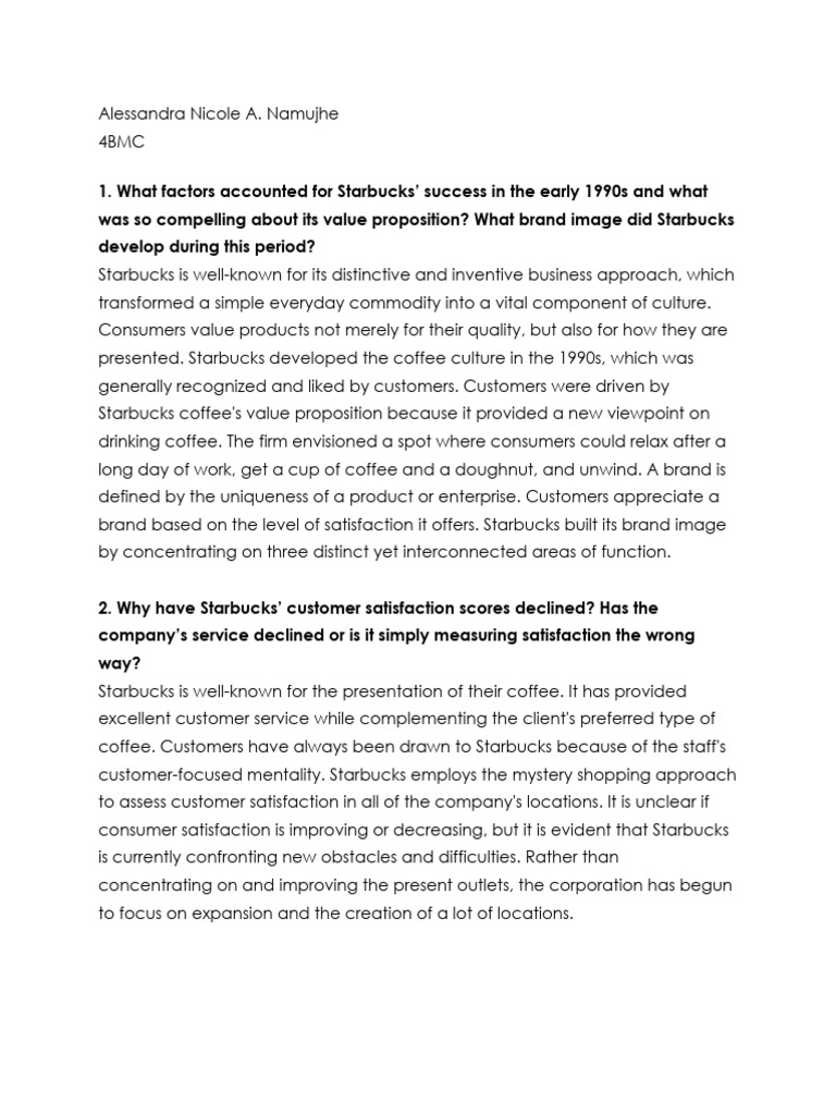 3 C's Analysis of Starbucks Success | PDF | Starbucks | Brand