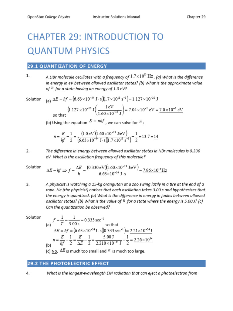 BT VLDC 3 CH29 | PDF | Electronvolt | Electromagnetic Radiation