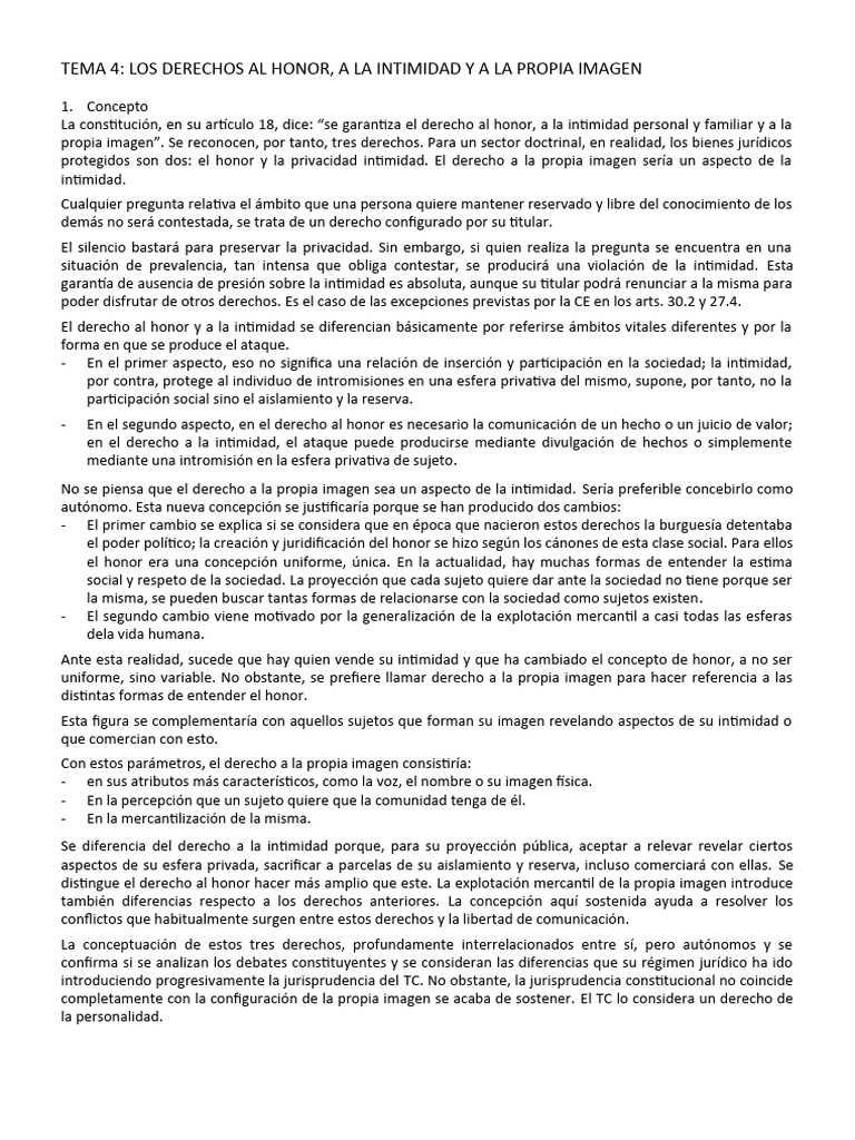 Constitucional T4 | PDF | Derechos | Constitución
