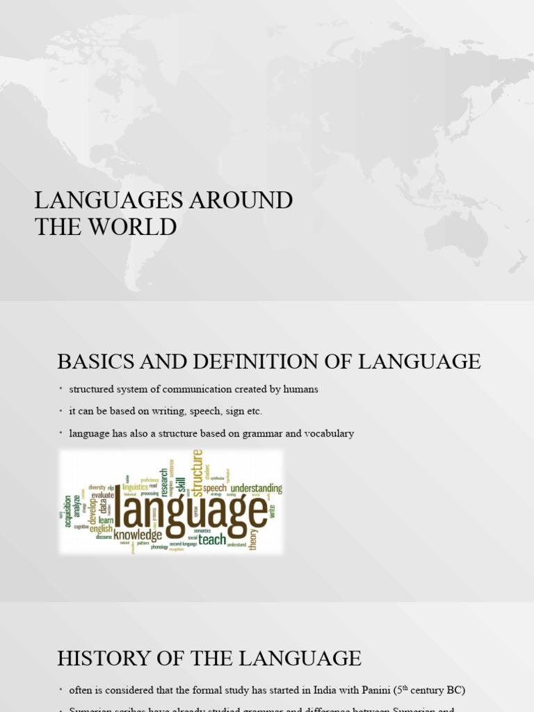 Overview of Global Languages | PDF