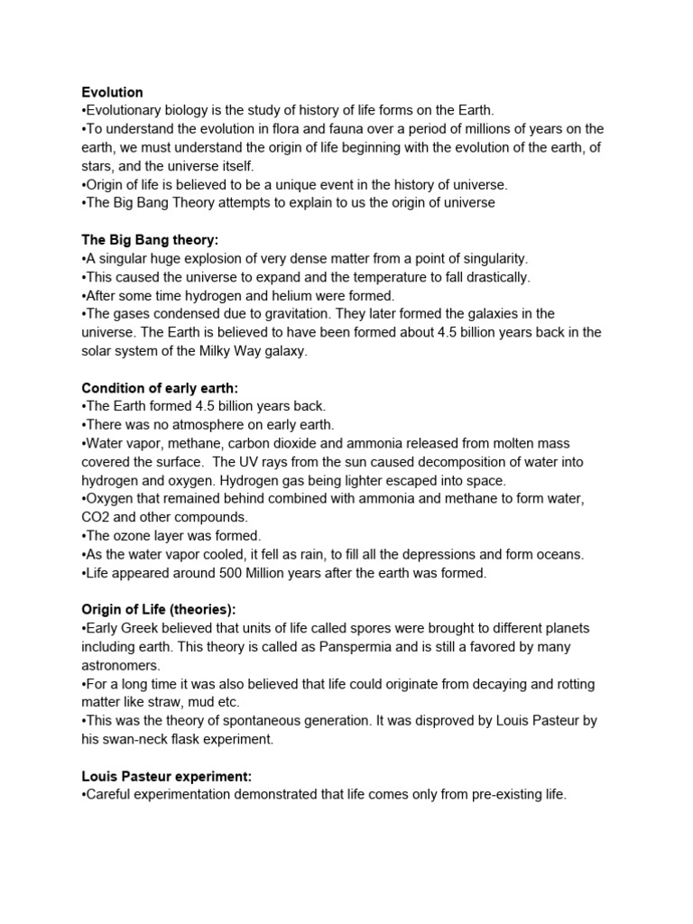 CH 7 - Evolution (Study Guide) | PDF | Natural Selection | Evolution