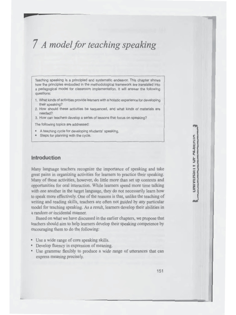 2012 Goh & Burns Teaching Speaking - A Holistic Approach | PDF | Learning | Communication
