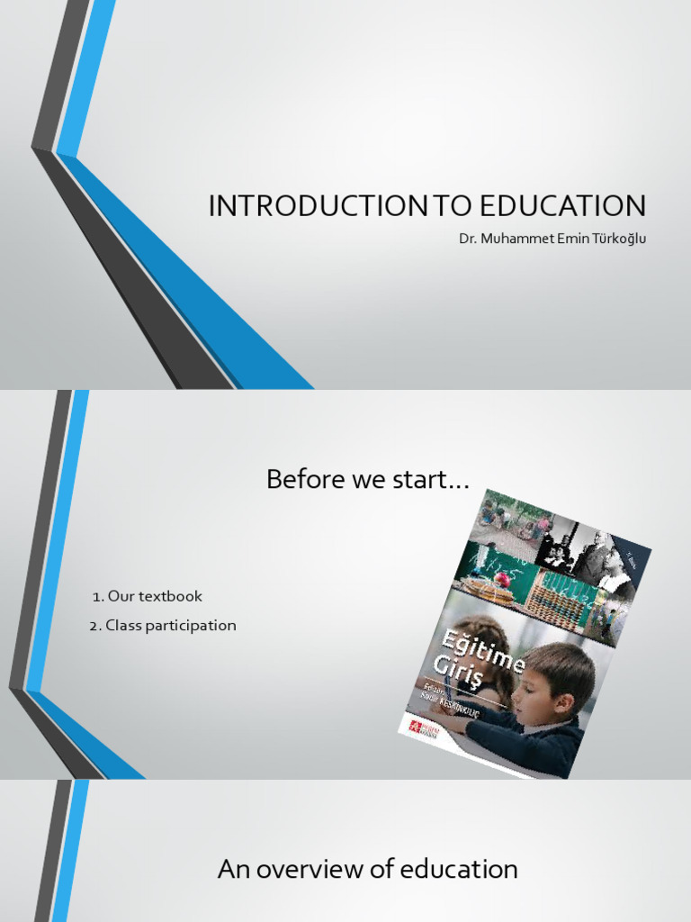 Introduction To Education 1 | PDF | Concept | Learning