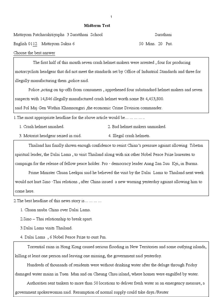 Midterm Test | PDF | Measles | Eradication Of Infectious Diseases