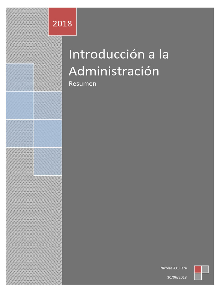 Resumen Admin | PDF | Planificación | Business