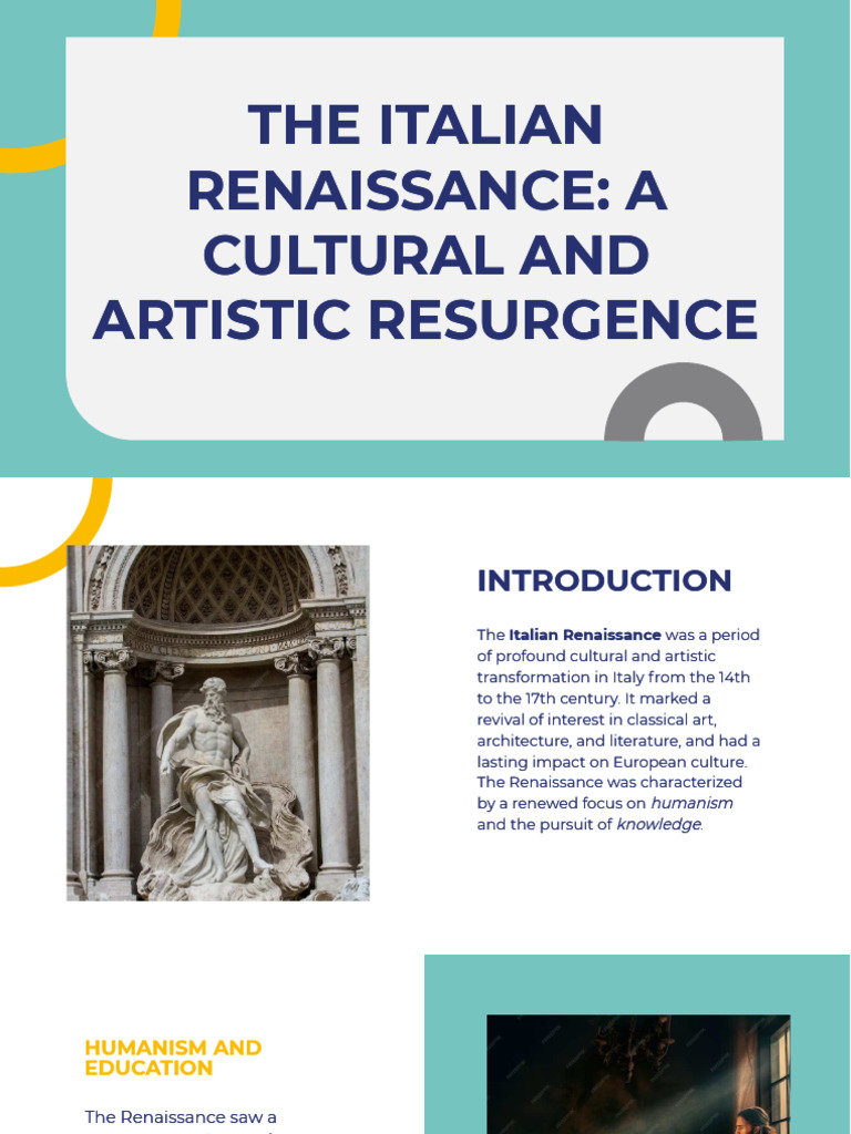 Wepik The Italian Renaissance A Cultural and Artistic Resurgence ...