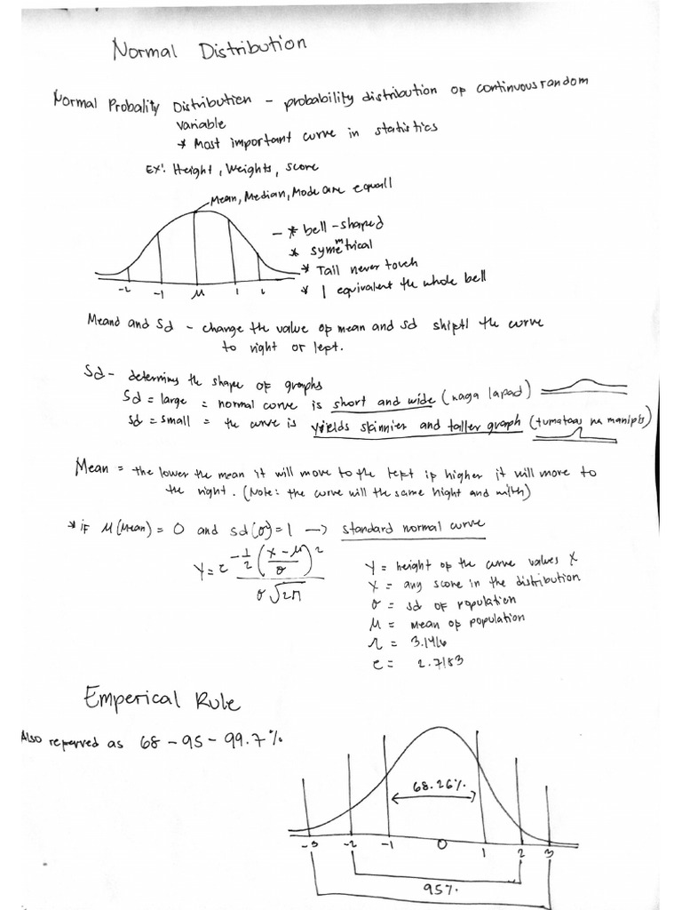 Statistics Notes | PDF