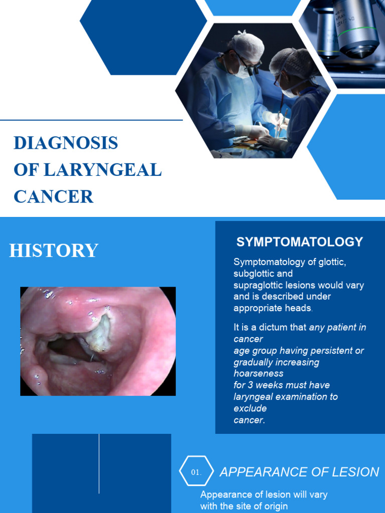 Laryngeal Cancer Diagnosis Guide | PDF | Larynx | Biopsy