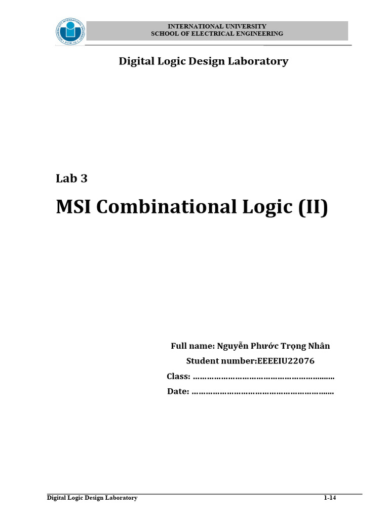 Lab 3 | PDF | Logic Gate | Electronic Circuits