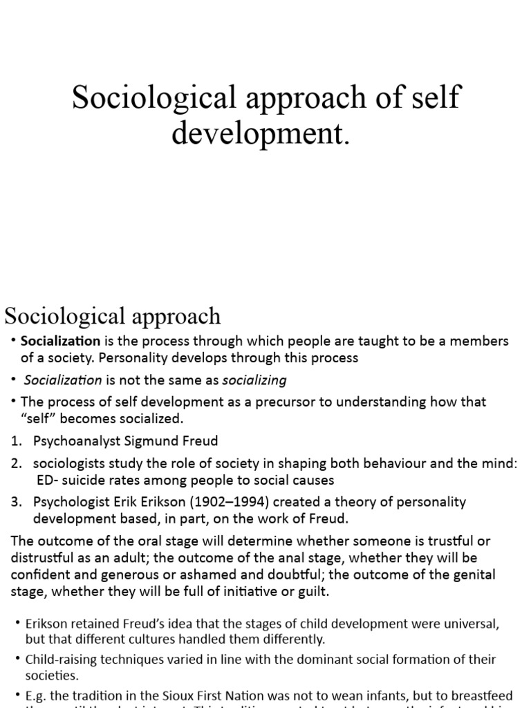 Sociological Insights on Self Development | PDF | Socialization | Self