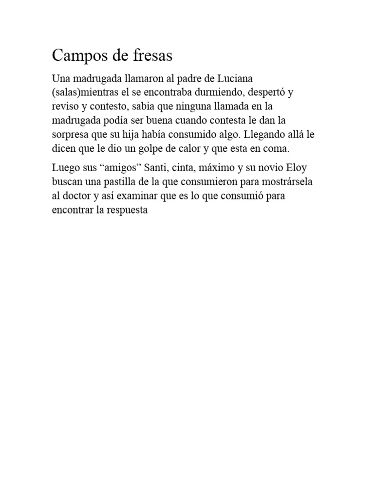 Campos de Fresas | PDF