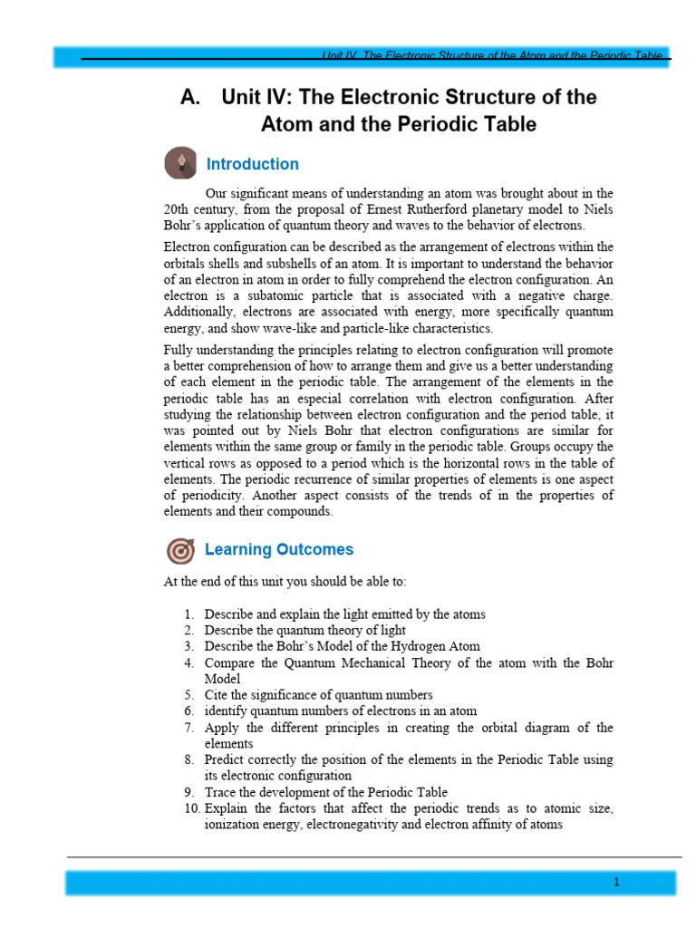 Chapter Iv Atomic Structure And The Pt 2 2 Pdf Emission Spectrum