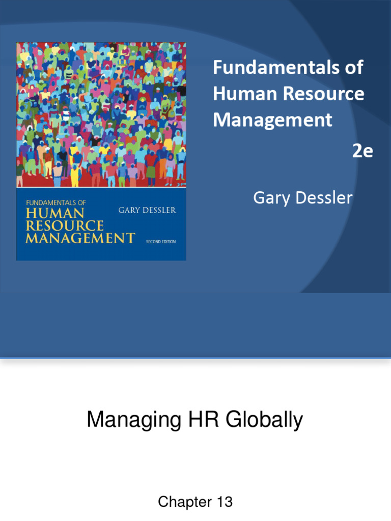 Ch13-Managing HR Globally | PDF | Human Resource Management | Employment