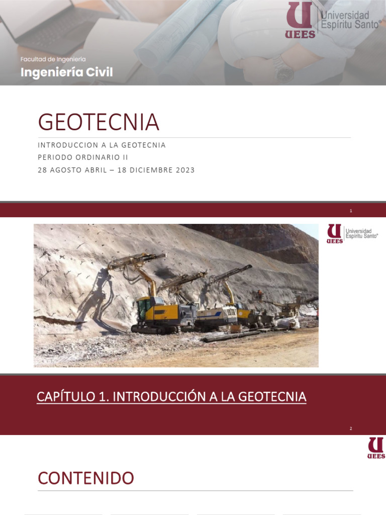 Capítulo 1 Introduccion A La Geotecnia | PDF | Mecánica de suelos | Ingeniería geotécnica
