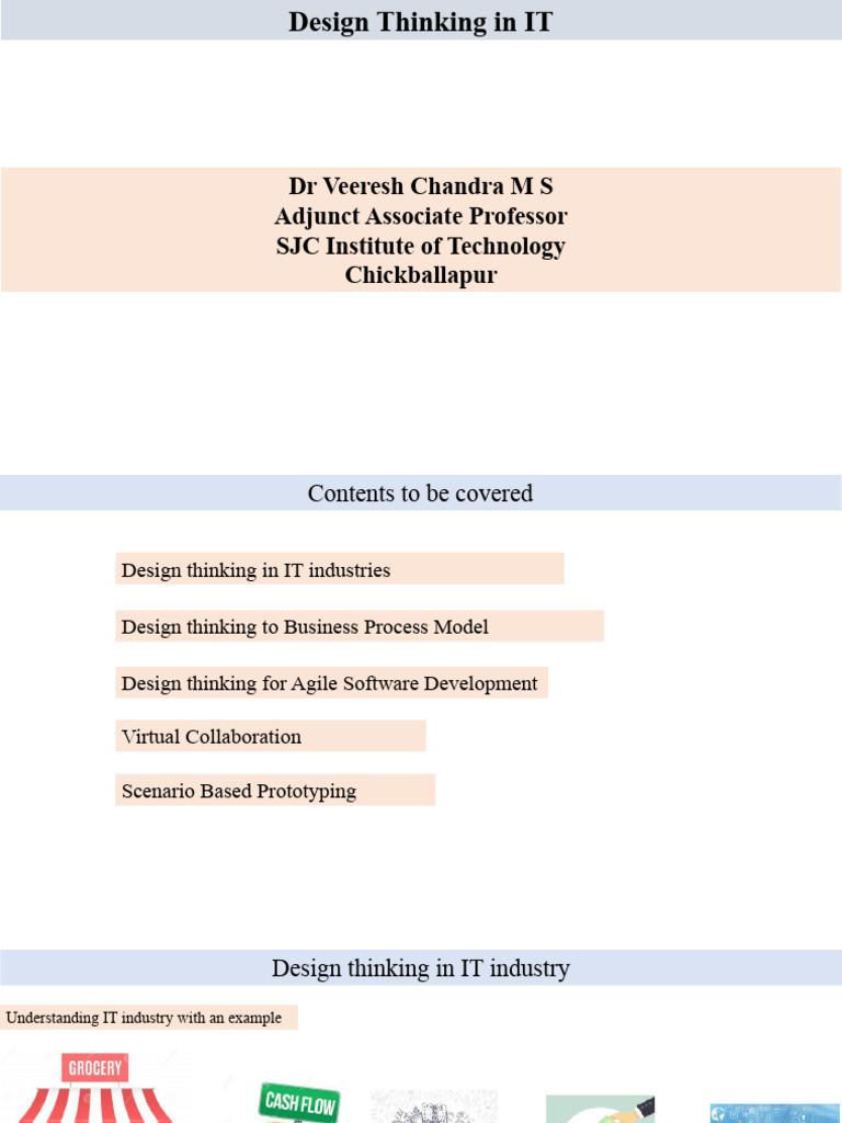 Design Thinking in IT Industries | PDF | Software Prototyping | Agile ...